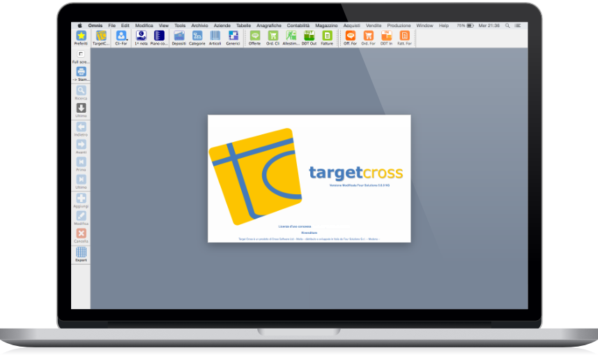 TARGETCROSS - Il Primo Gestionale ad Oggetti italiano è targetcross
